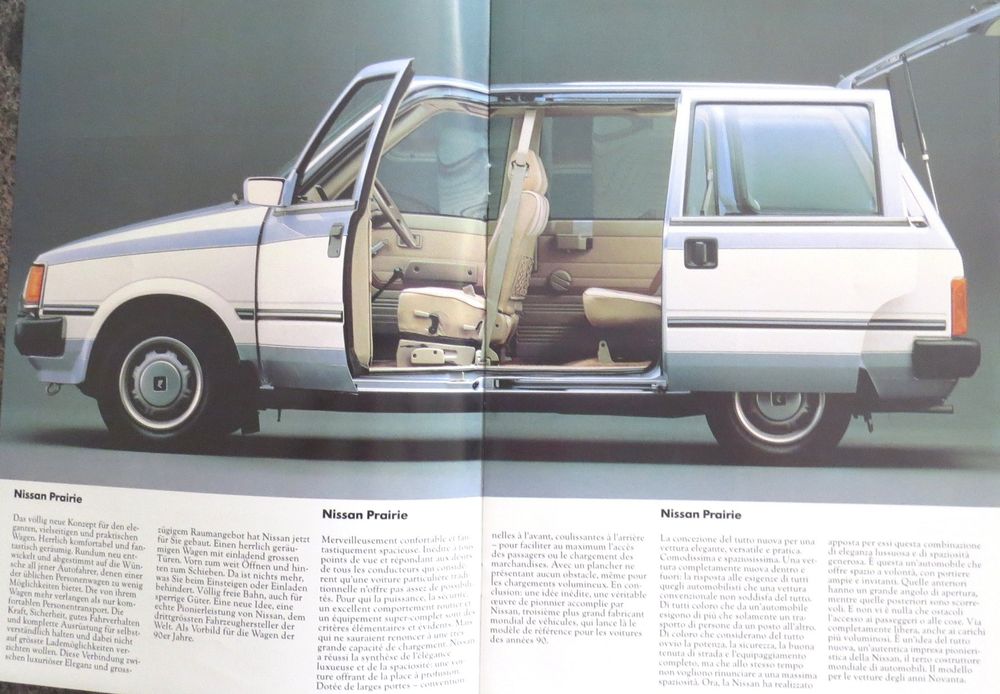 Prospekt Nissan Prairie von 1986 (Neu (gemäss Beschreibung)) in ...
