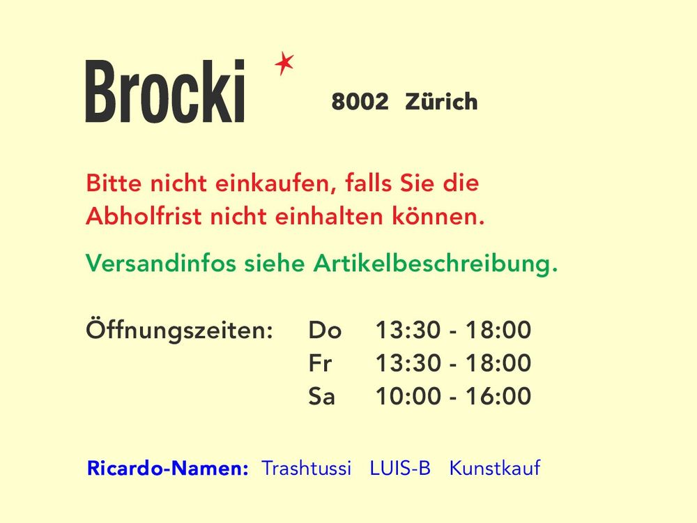 🟢 Rudolf ZENDER (1901-1988) (Gebraucht) in Zürich für CHF 20 – nur ...