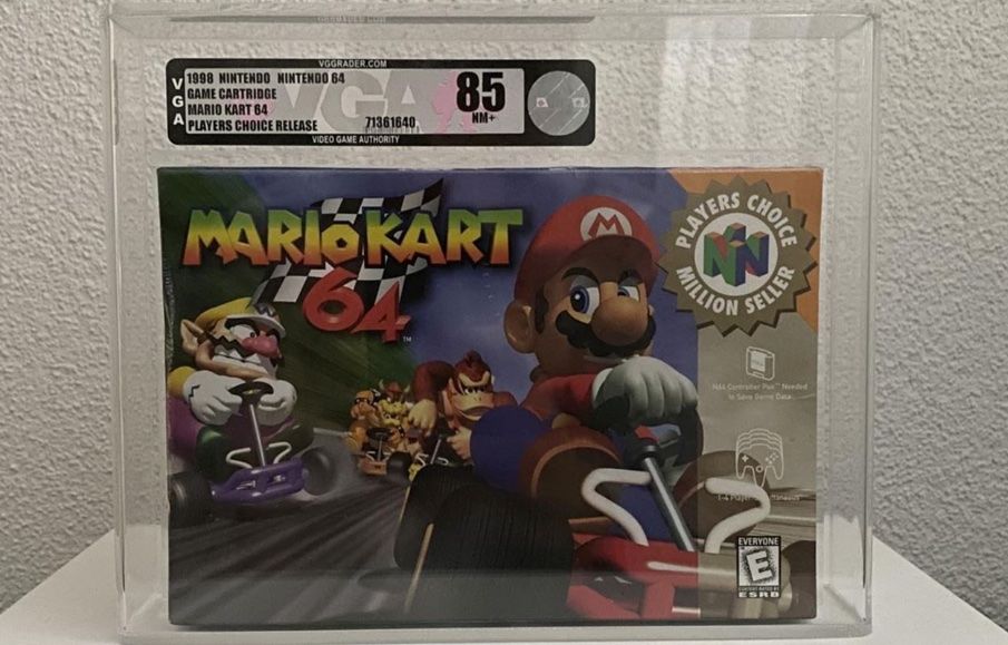 Mario Kart N64 VGA 85 NM+ SILBER Sealed (Neu und originalverpackt) in ...