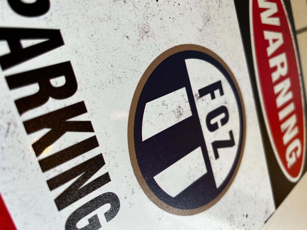 FC Zürich Parking Only Blechschild Sign Letzigrund FCZ (Neu und ...