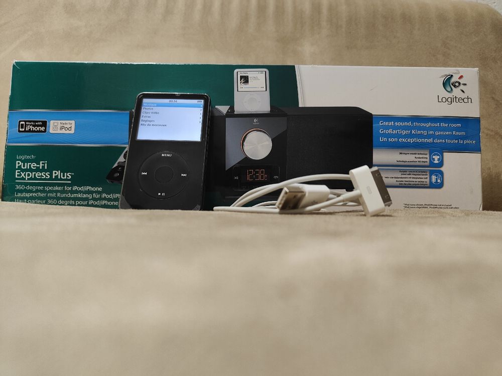 iPod Classic 5e Gén. 80Go Vidéo + Station Logitech, Rare ! (Gebraucht ...