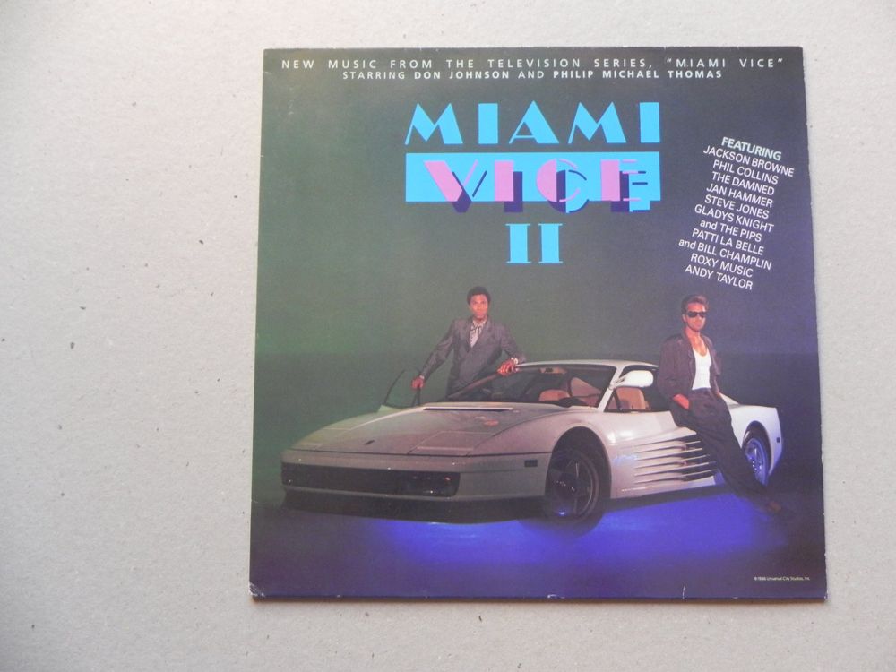 LP Film Soundtrack Miami Vice 2 1986 Phil Collins The Damned (Gebraucht ...