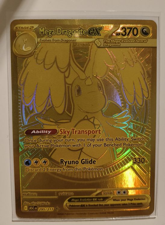 Mega Dragonite ex gold ASC 295/217 Ascended Heroes EN ab 1.- (Neu ...