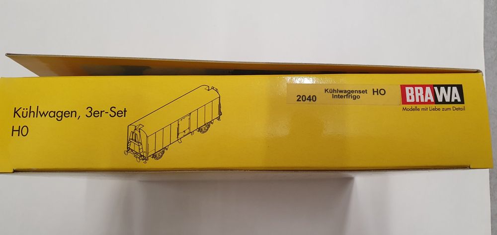 BRAWA 2040 Set Kühlwagen Interfrigo DB, FS, NS (Neu und ...