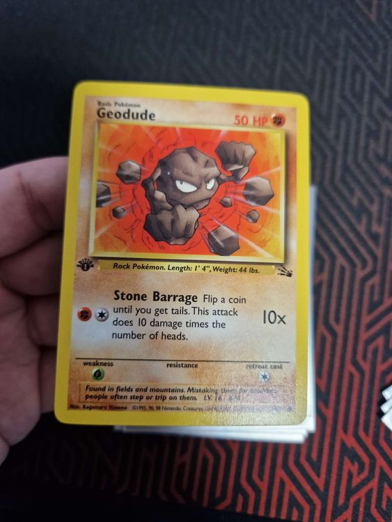 Geodude 1. Edition aus dem Set Fossil (Gebraucht) in für CHF 3 – mit ...