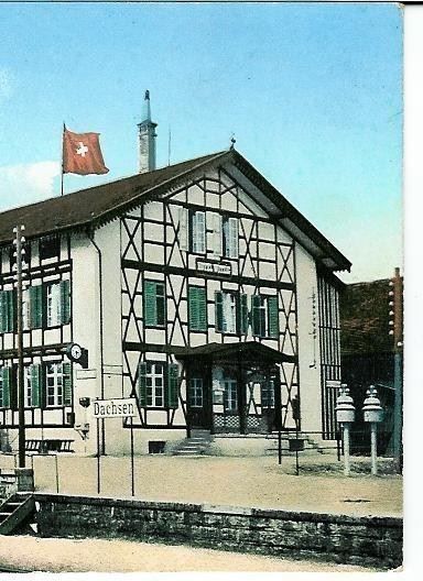 Dachsen ZH Hotel Witzig + Bahnhof 1912 sehr gut erhalten (Neu (gemäss ...