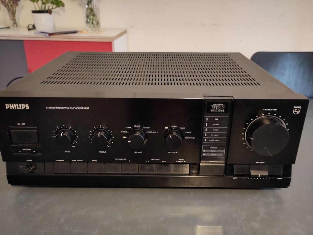 Philips Amplifier FA960, schwarzer Vollverstärker | Kaufen auf Ricardo
