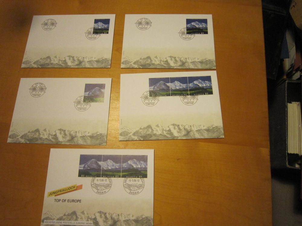 CH 2006 FDC Jungfrau Block 2 verschiden und einzeln (Gebraucht) in ...