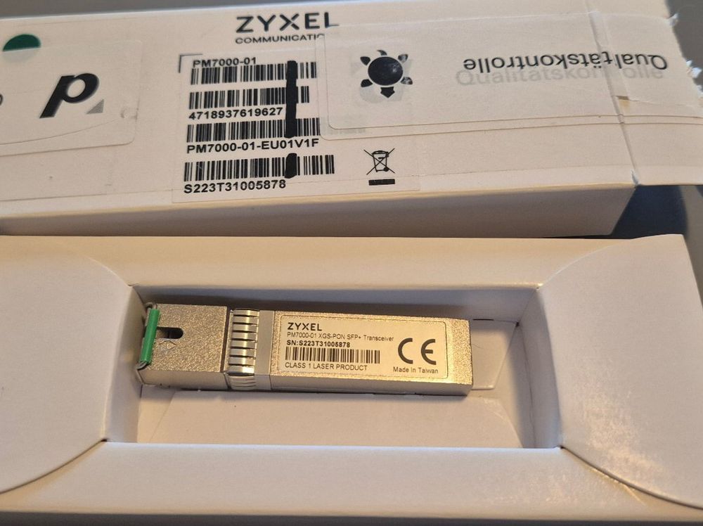 zyxel pm7000-01 XGS-PON SFP+ Adapter Transeiver (Gebraucht) in Grüt für ...