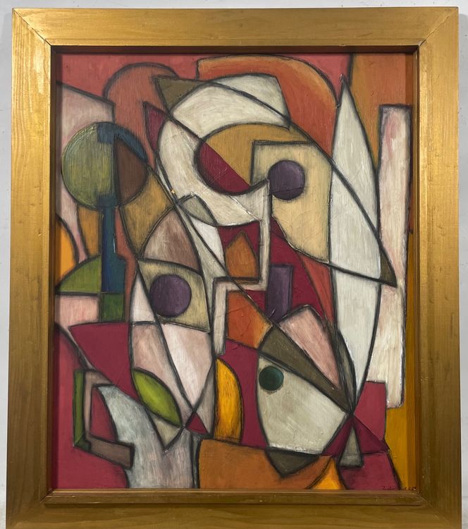 Kubistisches grosses Gemälde unleserlich Signiert (Gebraucht) in Root für CHF 110 – mit ...