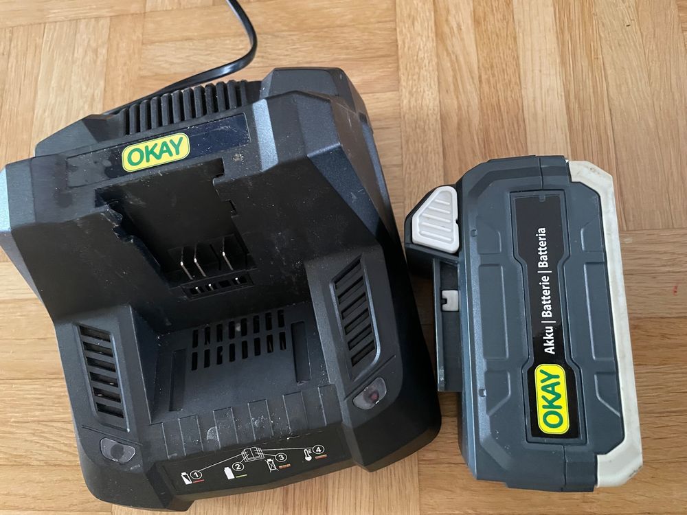 Schnell Ladegerät Okay plus Lithium-Ionen Akku Okay 40 V (Neu (gemäss ...