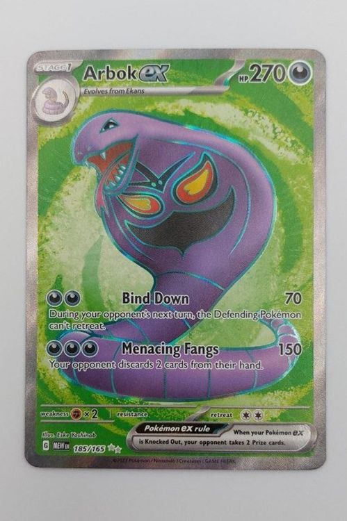 Arbok ex (185/165 Set MEW 151) NM / ENG | Kaufen auf Ricardo