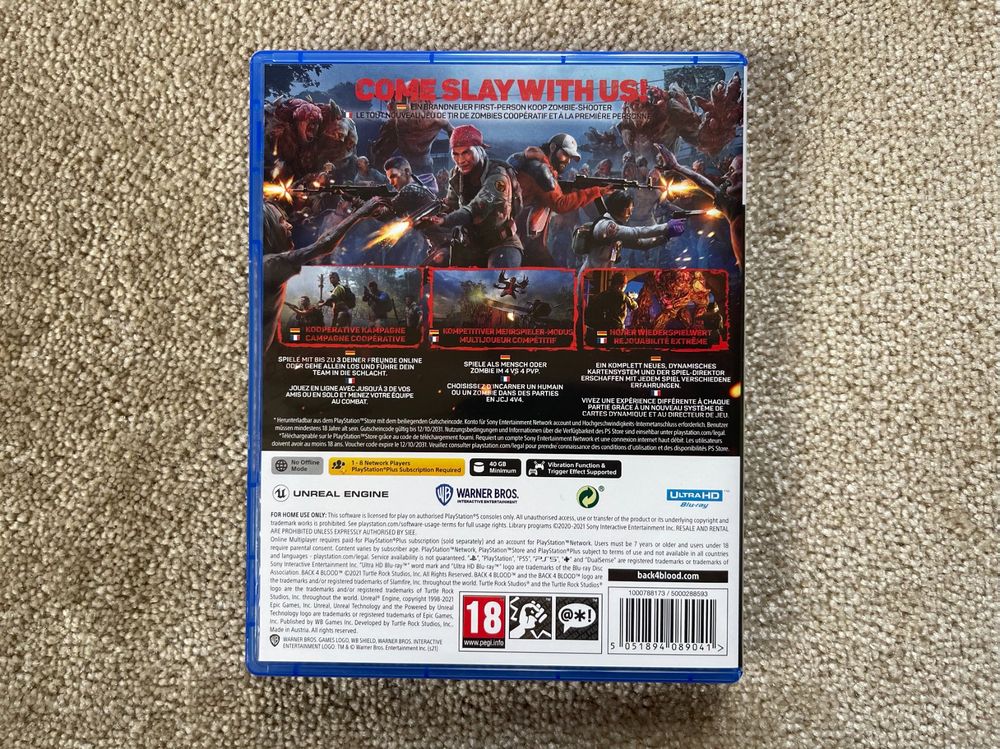 Back 4 Blood, Sony Playstation 5, PS5 | Acheter sur Ricardo