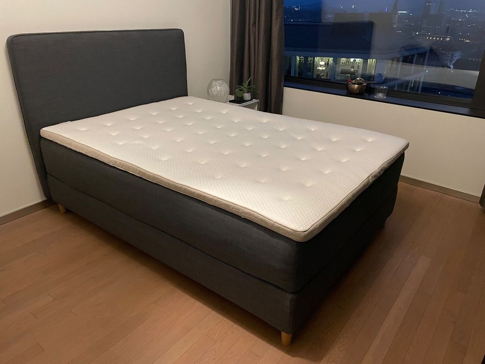 Dunvik Boxspringbett 140x200 Matratze & Topper -Kaum gebraut (Gebraucht ...