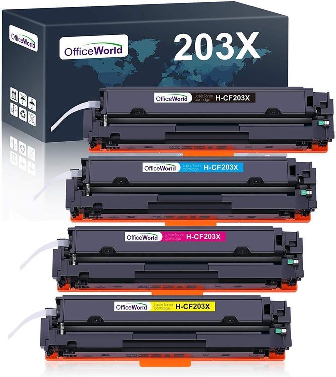 4x OfficeWorld Toner, HP 203X 203A... (Neu und originalverpackt) in ...