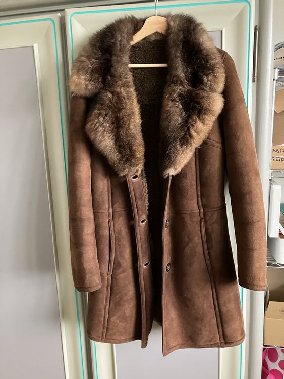 Originaler Maison Martin Margiela Vintage Mantel Leder/Pelz (Neu ...