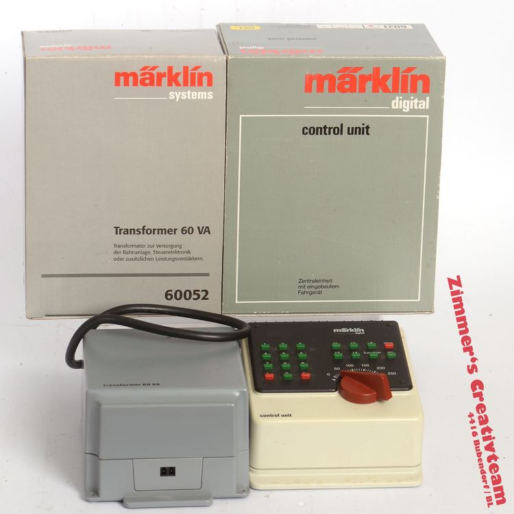 Märklin Trafo 60VA 60052 + Control Unit 6021, OVP (Gebraucht) in ...