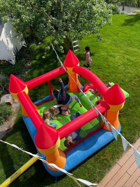 HappyHop Hüpfburg Schloss groß mit Rutsche | Kaufen auf Ricardo