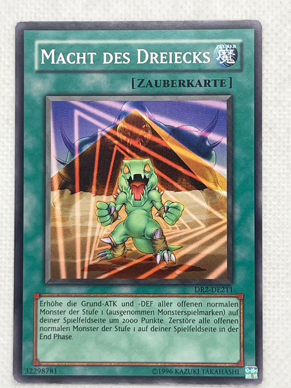 Yu-Gi-Oh! Karte Macht des Dreiecks, DR2-DE211, Top Zustand! (Gebraucht ...