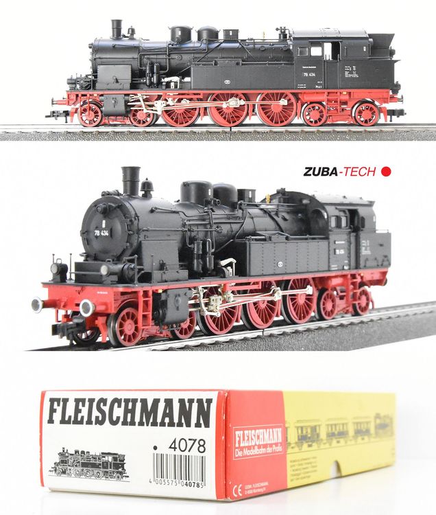 Fleischmann 4078 Dampflok BR 78 DB H0 GS Analog mit OVP | Kaufen auf Ricardo