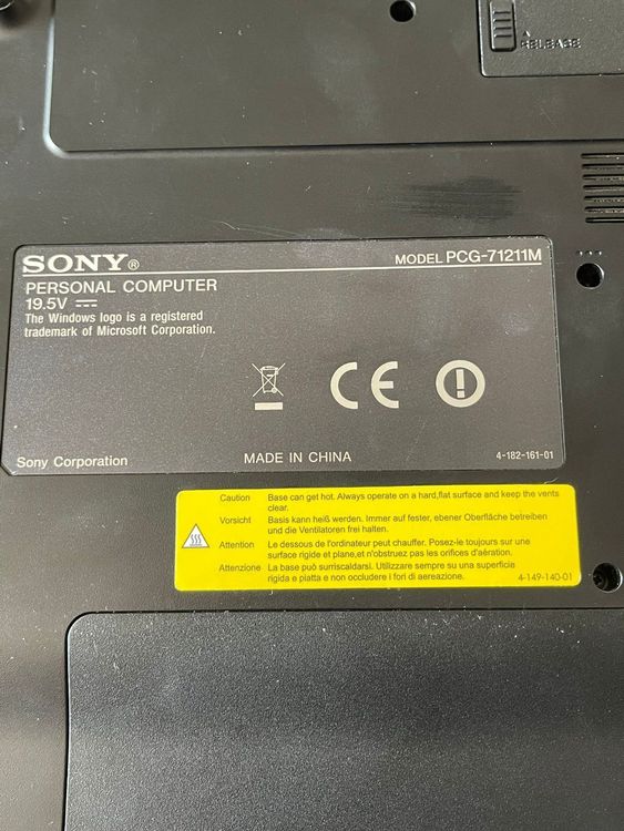 Sony Vaio PCG-71211M Laptop | Kaufen auf Ricardo