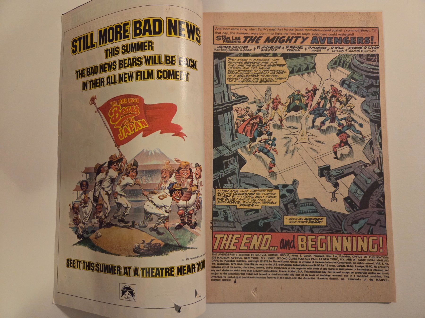 AVENGERS #175 (Marvel, 1978) Guardians of the Galaxy! (Gebraucht) in ...