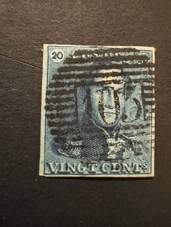 Belgien 1849 Vingt Cent König Leopold gest. (2158) | Kaufen auf Ricardo