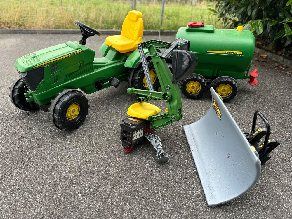 Rolly Toys Kindertraktor John Deere mit Zubehör | Kaufen auf Ricardo