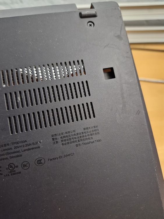 Thinkpad T490 Bottom Cover Case Deckel T14 Gen 1 Gen 2 (Gebraucht) in ...