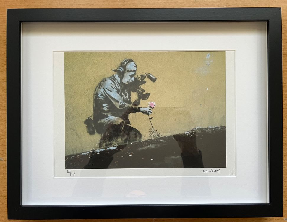 Banksy « Camera Man and Flower » 14/150 | Kaufen auf Ricardo