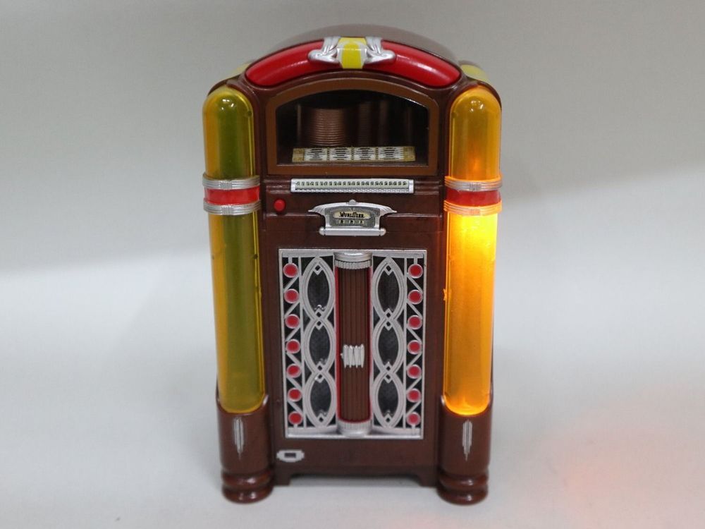 Mini Jukebox Wurlitzer 1940 Art Deco Musikbox mit Sound & Li | Kaufen ...