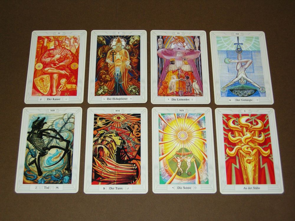 Original Vintage Aleister Crowley Thoth Tarot Karten 1986 (Gebraucht ...