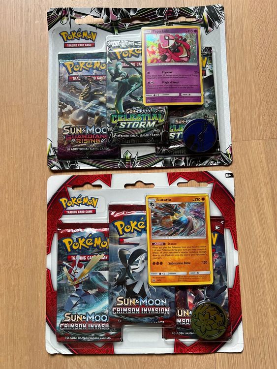 2X Pokemon Sun & Moon Sealed Celestial Storm 3 Pack Blister (Neu und ...