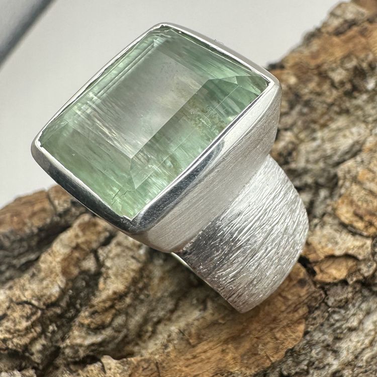 Sterling Silber Ring 925 Grösse 60 mit Beryll (Neu (gemäss Beschreibung ...