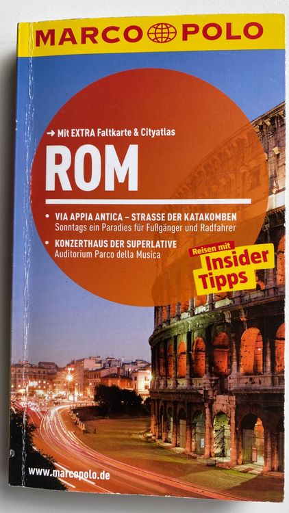 ROM - Marco Polo Reiseführer mit City-Atlas u FaltKarte (Gebraucht) in Hünenberg für CHF 4 – mit ...