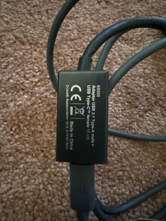 Logitech Logi Kamera – USB-C Full HD Webcam + Adapter – idea (Neu ...