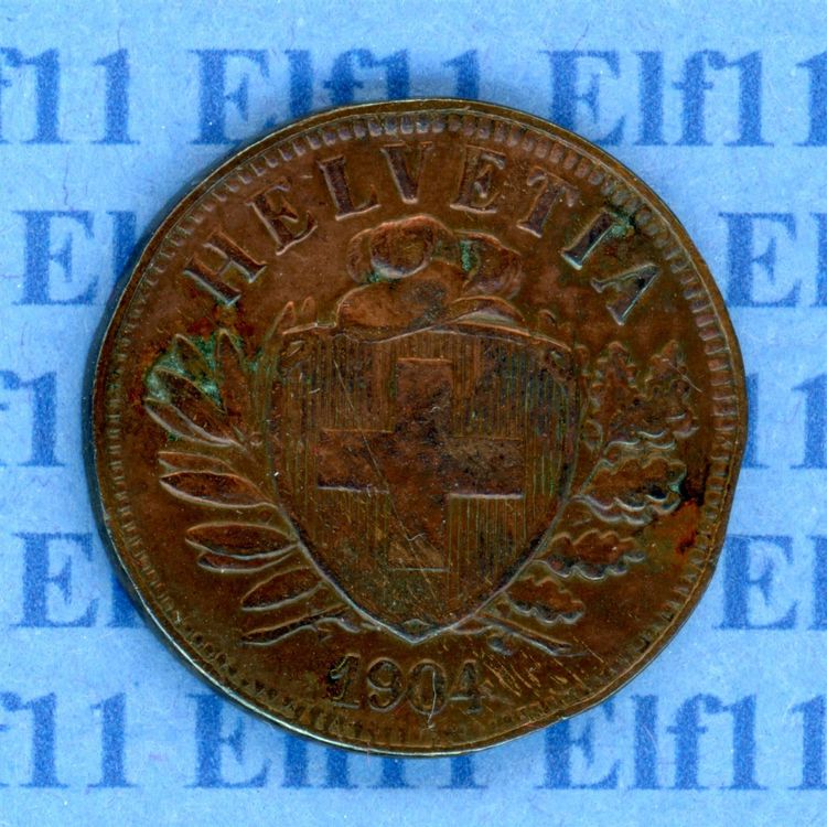 CHF___0.02 1904 ss-vz 2 Rappen (Gebraucht) in Widnau für CHF 37 – mit Lieferung auf Ricardo kaufen