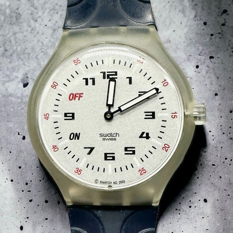Montre SWATCH vintage STAK100 SNOOZE ME UP 2003 avec Alarme | Kaufen auf Ricardo