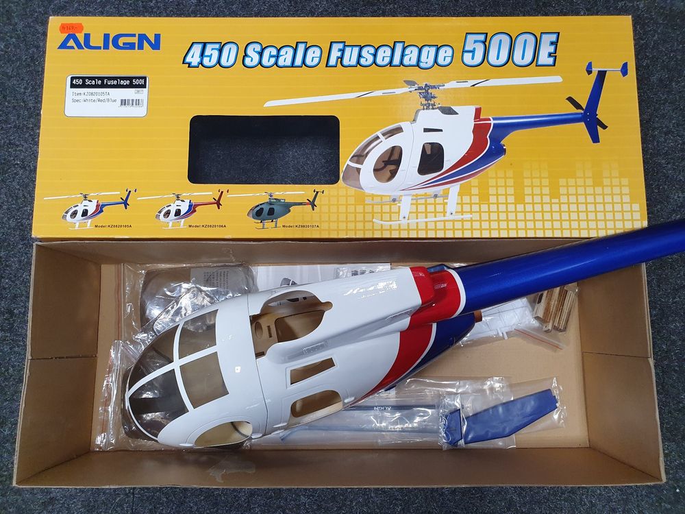 Align Hughes 500E Scale Fuselage KZ0820105A (Neu und originalverpackt ...