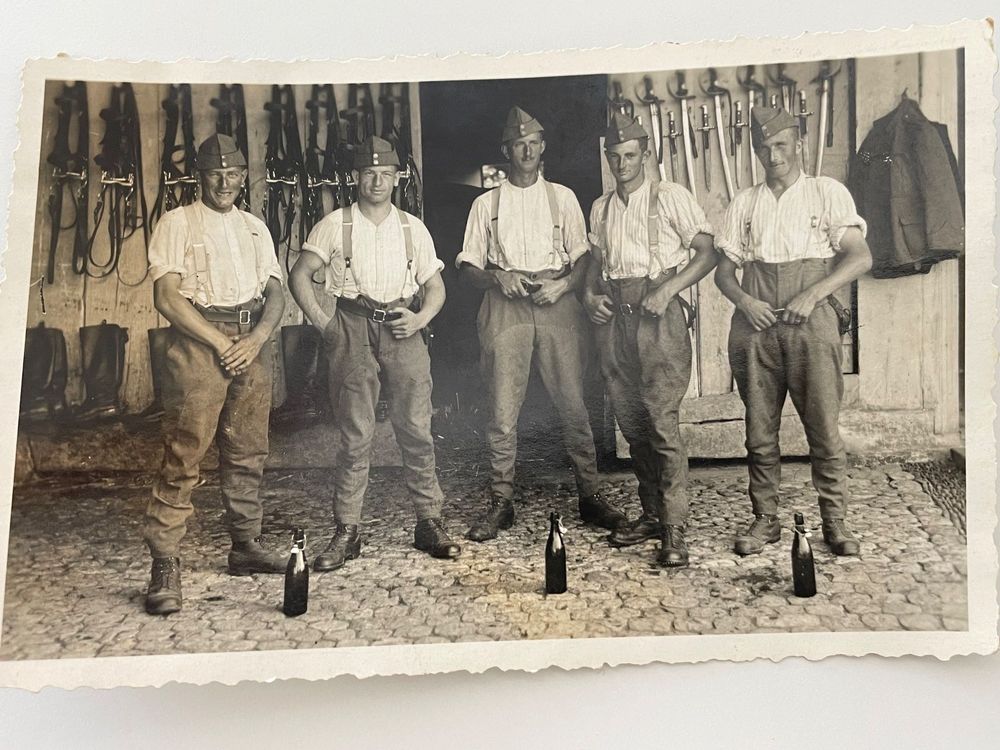 Historisches Foto: Schweizer Soldaten, ca. 1940er Jahre (Gebraucht) in ...