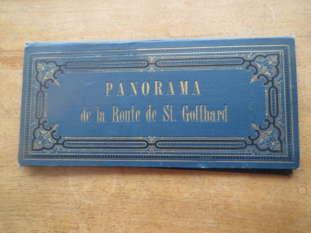 Panorama Route St. Gotthard, Litho Leporello, antik (Gebraucht) in ...