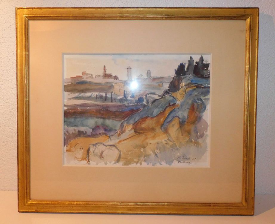 Neue Fundschätze Kunst Karl Dick Aquarell 1931 Gemälde | Kaufen auf Ricardo
