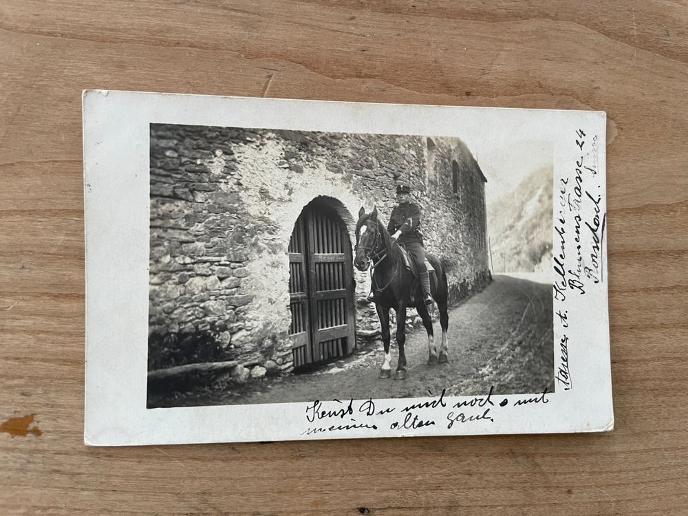 Foto-AK Militär, Pferd, Stempel: Arbon 1916 | Kaufen auf Ricardo