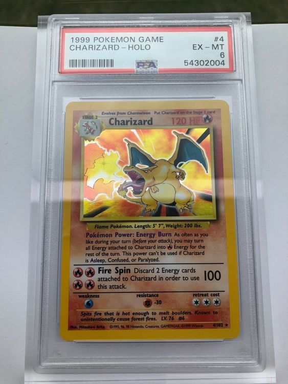 Charizard set base ENG - PSA 6 - EX/MT - ab 1.- | Kaufen auf Ricardo