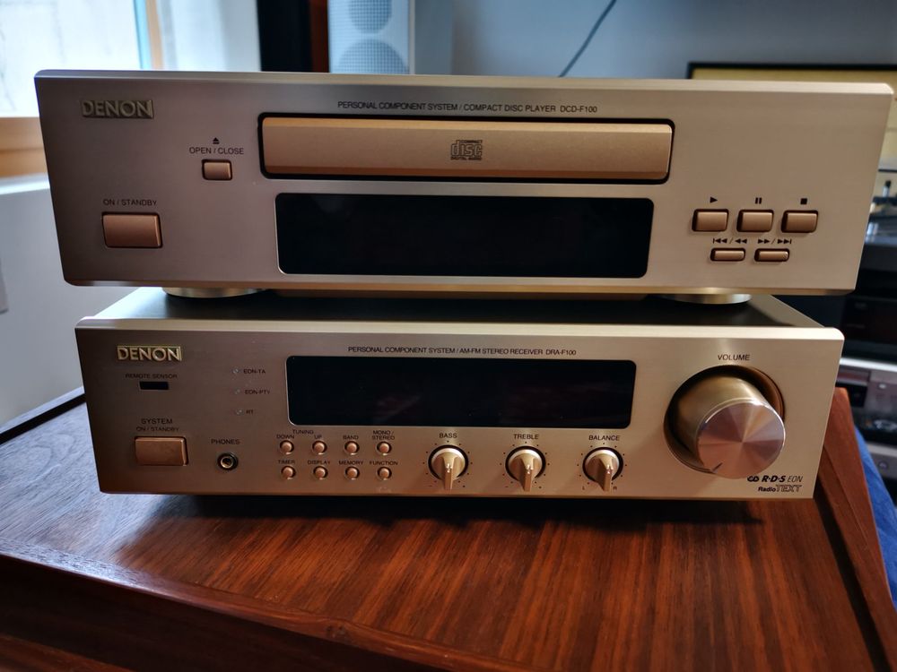 DENON DRA-F100 Verstärker / DCD-F100 CD-Player (Gebraucht) in Diessbach b. Büren für CHF 70 ...