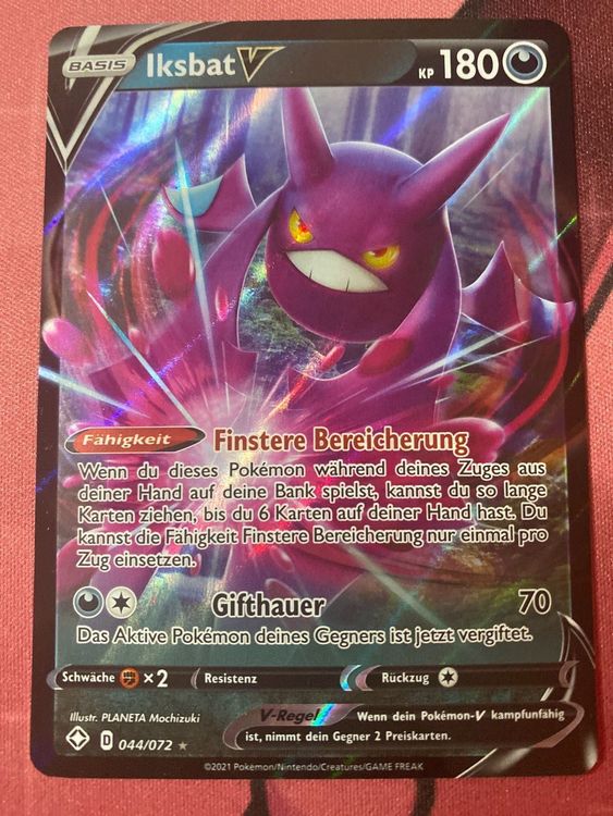 Pokemonkarte Iksbat V | Kaufen auf Ricardo