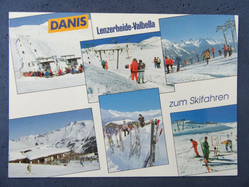 AK DANIS GR LENZERHEIDE-VALBELLA ZUM SKIFAHREN LIFTE | Kaufen auf Ricardo