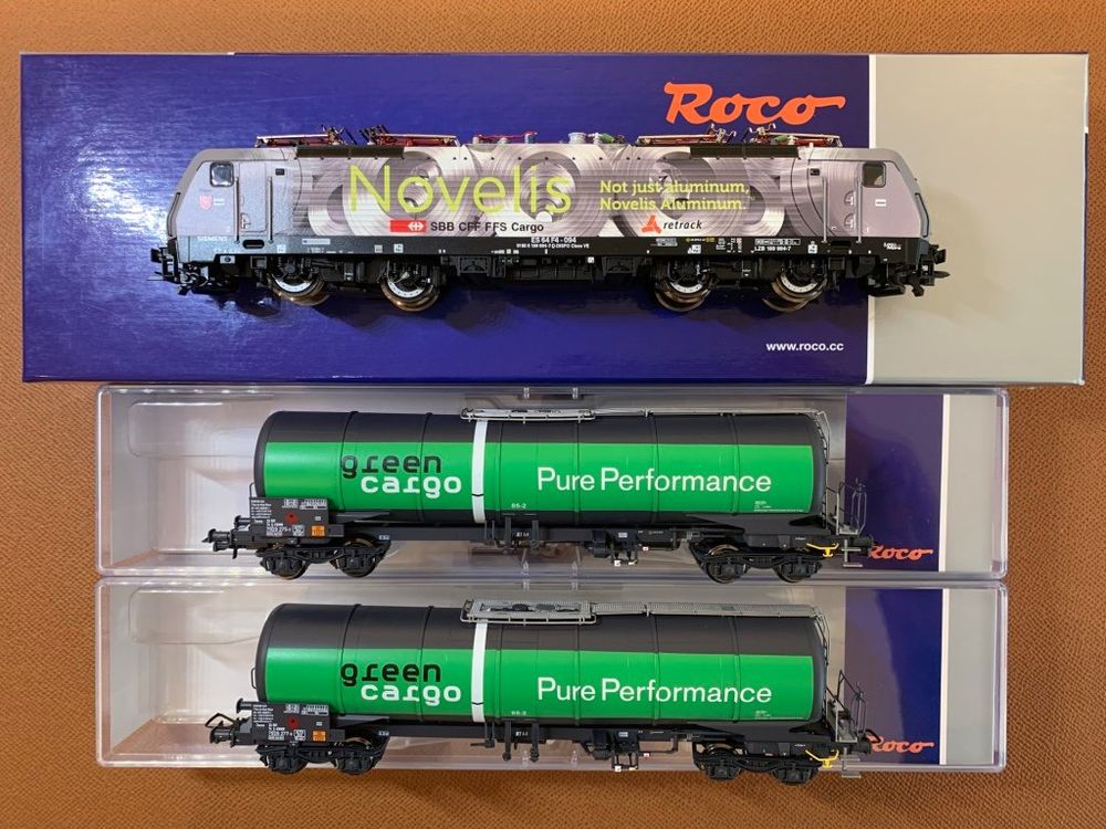 Roco H0 73627 + 76026 BR 189 SBB Güterzug DC Digital-Sound (Neuf avec ...
