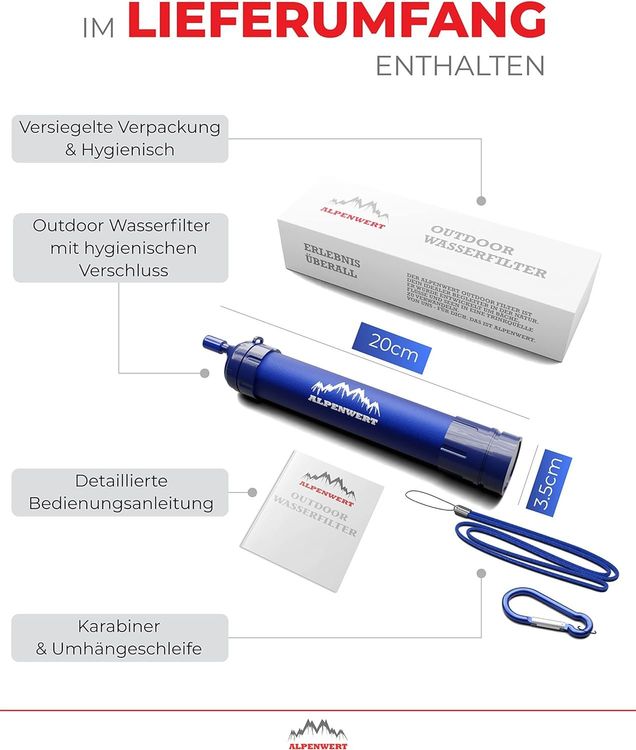 Wasserfilter Outdoor Trinkwasserfilter Wasseraufbereitung (Neu und originalverpackt) in Herisau ...