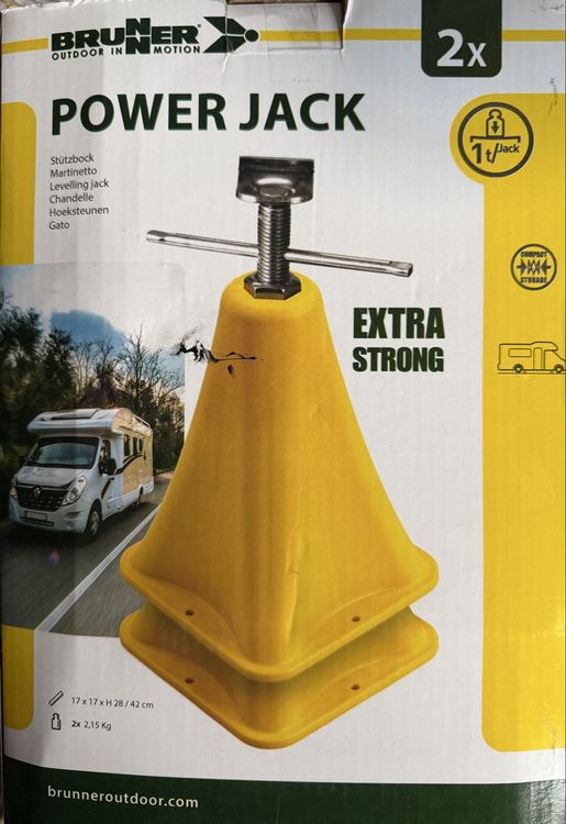 BRUNNER POWER JACK 2 STÜTZBÖCKE JE 1 TONNE - NEU (Neu und ...